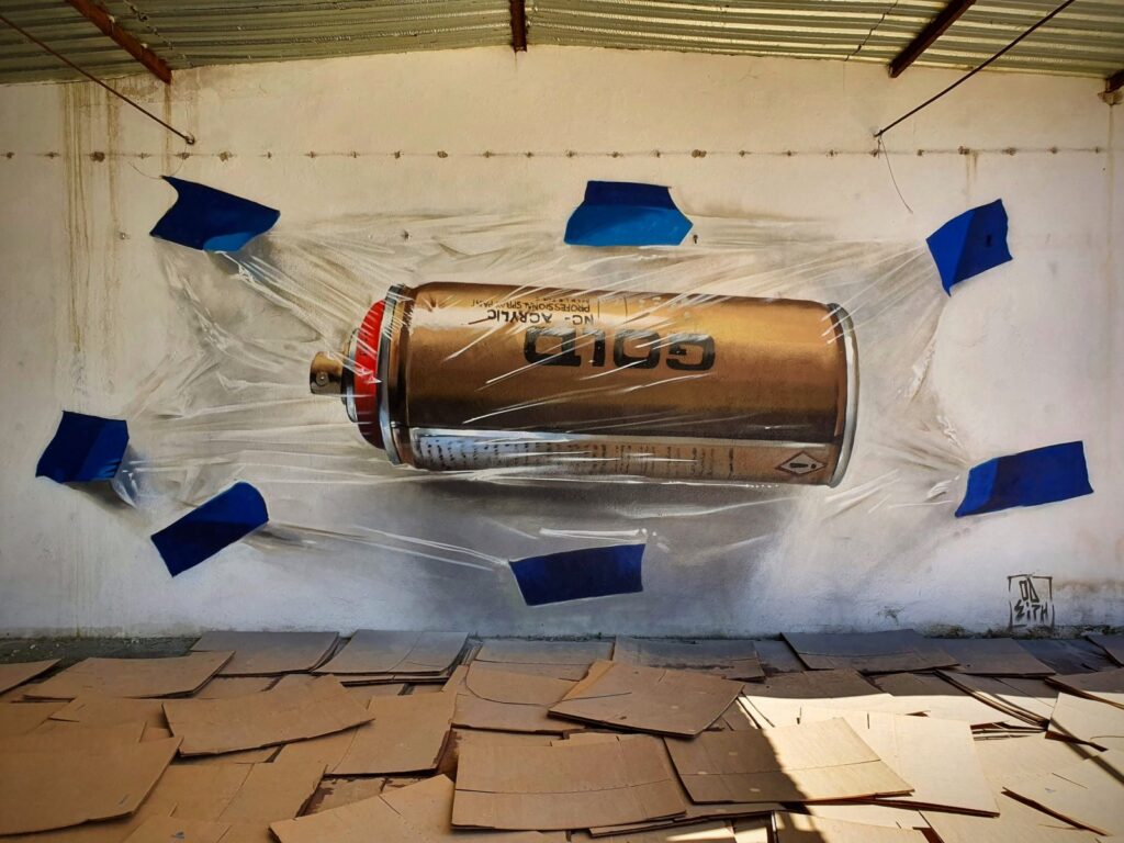 Odeith street art tridimensionale nei murales - Pikasus ArteNews